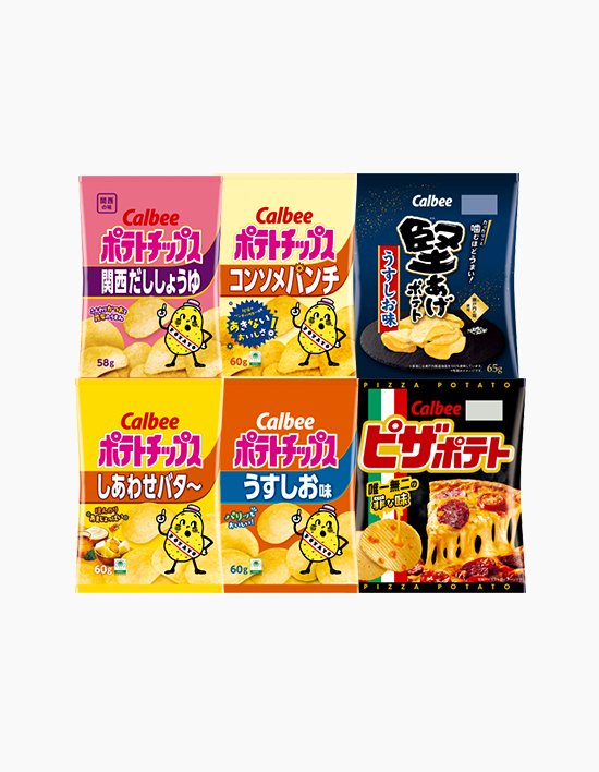 [가루비] CALBEE 일본 감자칩 스낵 6종 - 마켓컬리